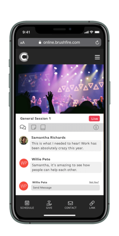 Brushfire — Virtual Events Platform