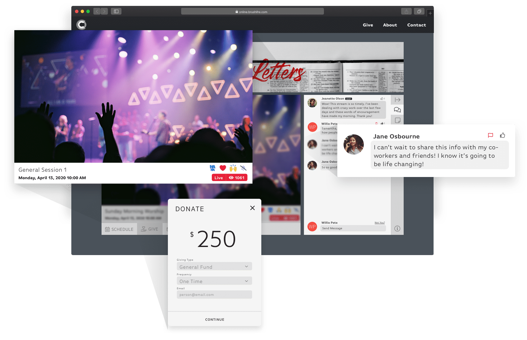Brushfire Virtual Events Platform